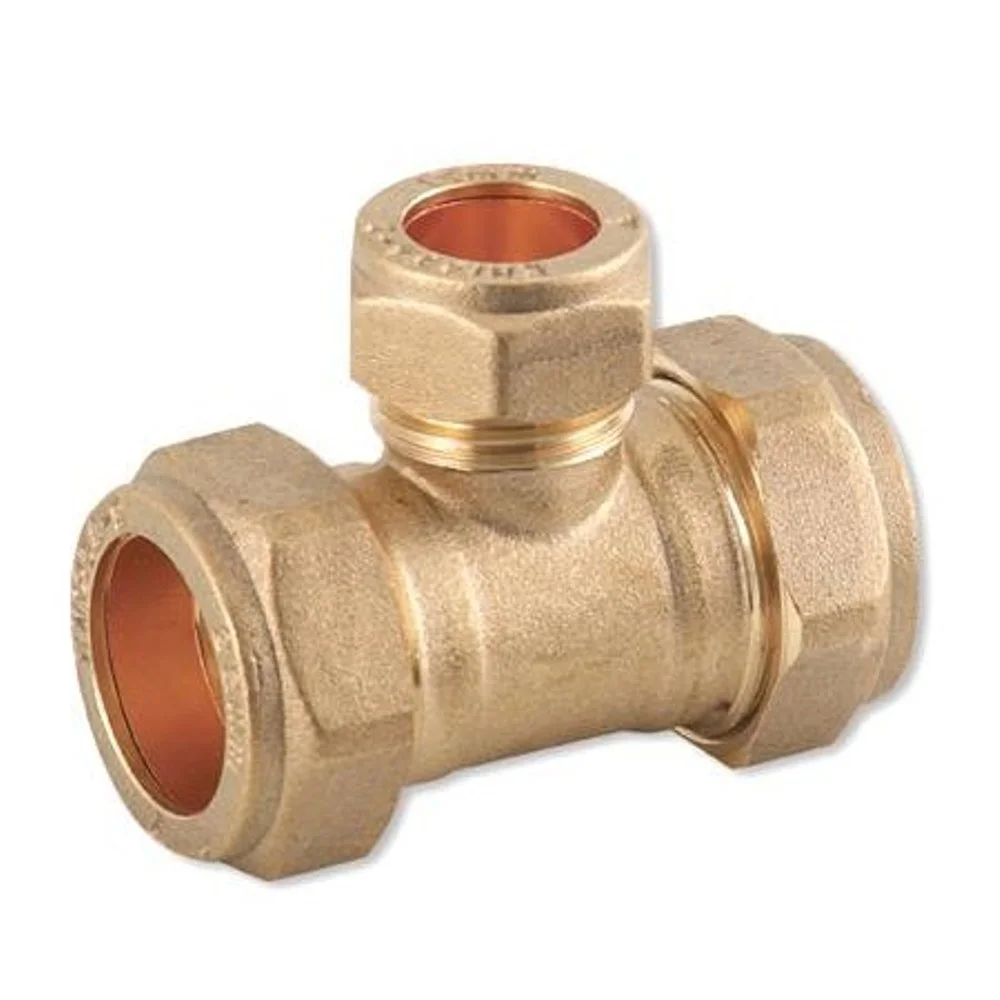 PC24R Compression Reducing Tee 22mm x 15mm x 15mm