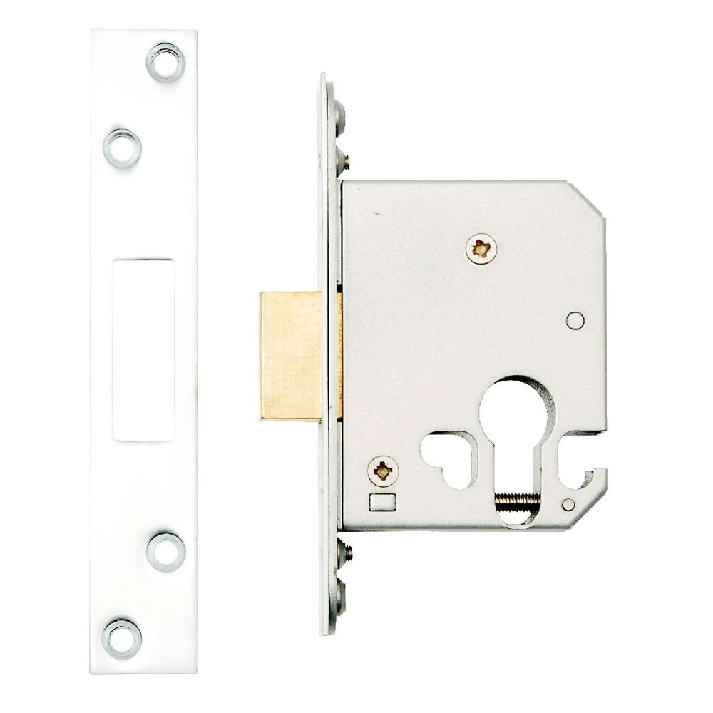 SS 63mm Euro Profile Mortice Deadlock Case - Heavy - Clam Packed Ref ...