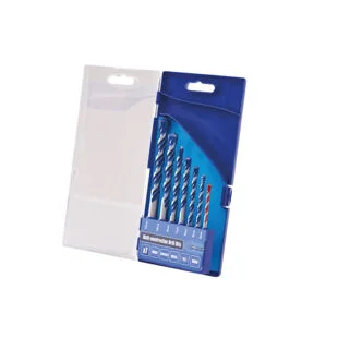 Faithfull 7 Piece Multi Construction Drill Bit Set 4 to 12mm