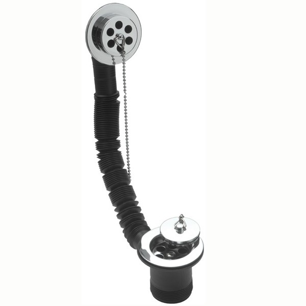 1 1/2 Bath Combined Waste & Overflow Chrome Plug 201760