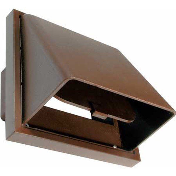 100mm Wall Outlet with Cowl & Damper Brown 44932B