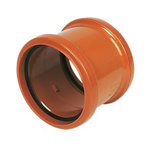 Floplast 110mm Underground Double Socket Coupling