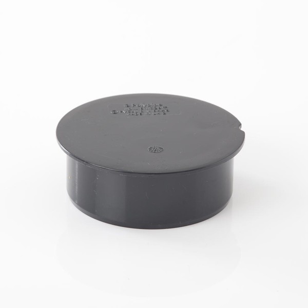 Floplast 110mm Soil Socket Plug Black REF SP296