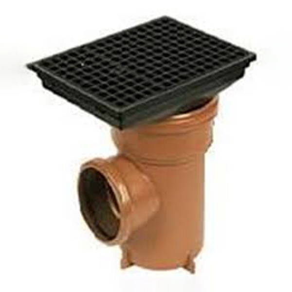 Floplast 110mm U/G Bottle Gully c/w Rectangular Grid