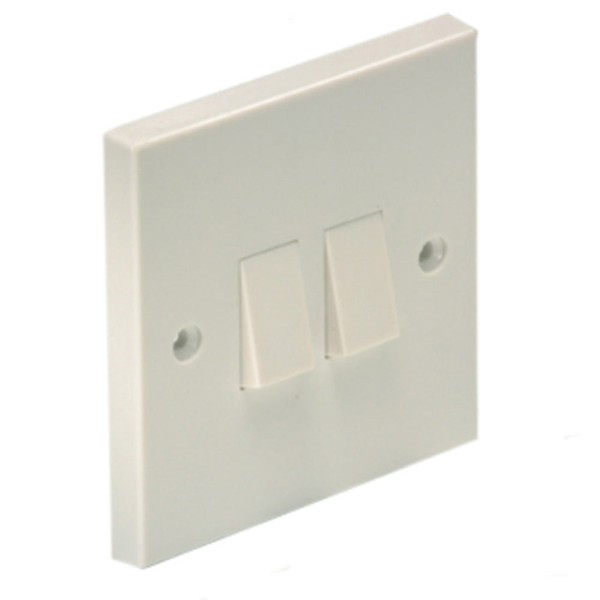 2 Gang 2 Way Light Switch Ref 1204