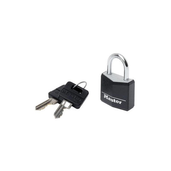 30mm Alu Padlock Black vinyl cover Hardened steel shackle CLAM ...