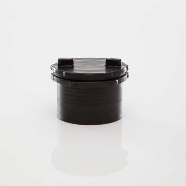 Floplast 40mm Push-fit Socket Plug Black REF WP31