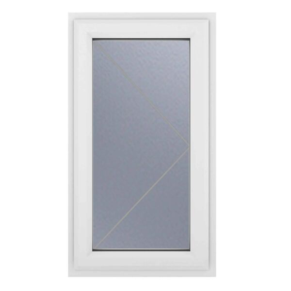 uPVC Window White Right Hand Side Hung 610mm x 820mm Obscure Glazing