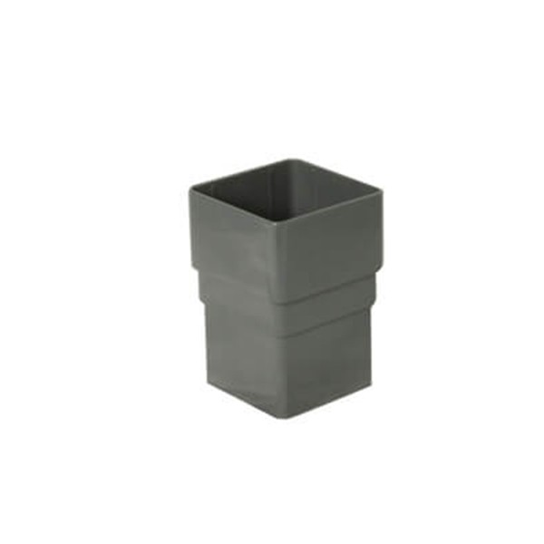 Floplast 68mm Square Downpipe Connector Anthracite RSS1AG