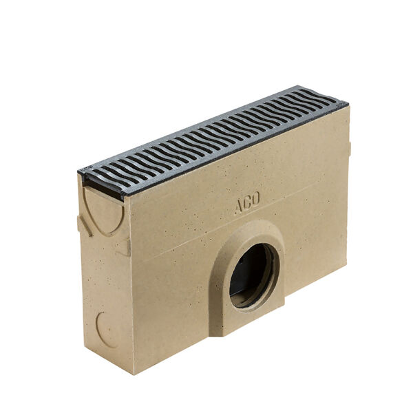 ACO Raindrain Sump Unit Cast Iron Grating with Silt Bucket 500mm B125