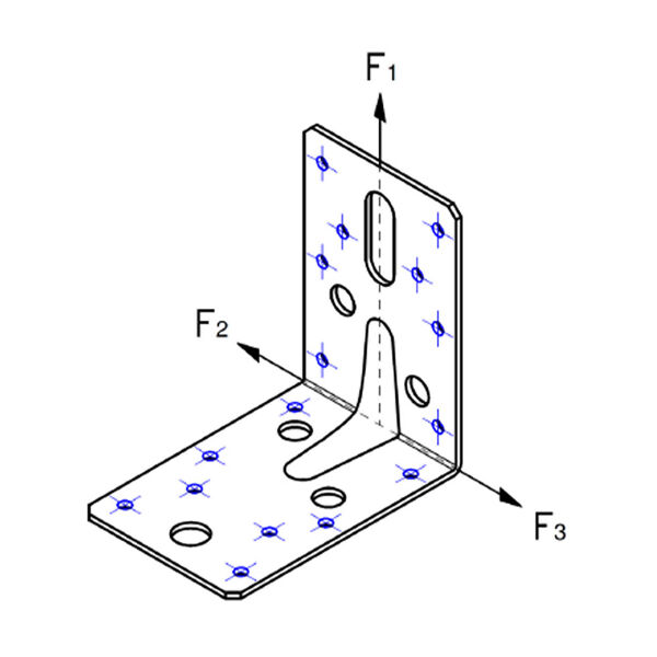 Expamet HD9090 Angle Bracket Heavy Duty 90 x 90 x 59mm