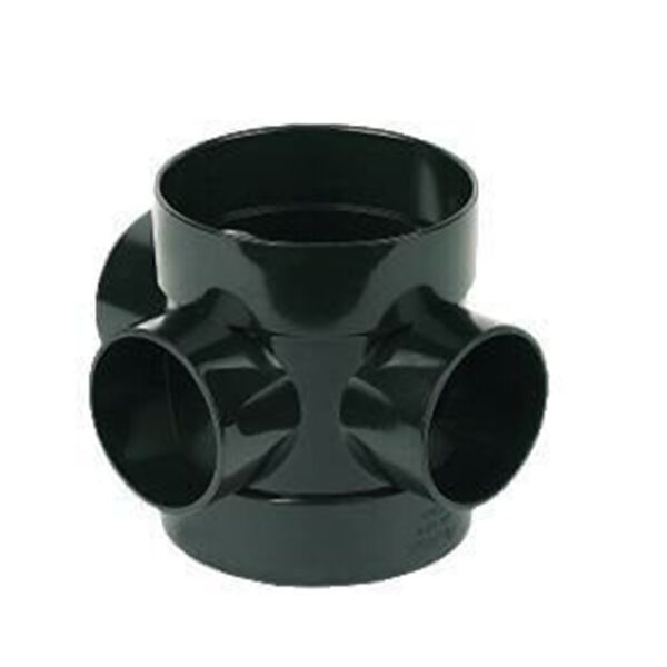 Floplast Soil Solvent Short Boss Pipe Black 110mm