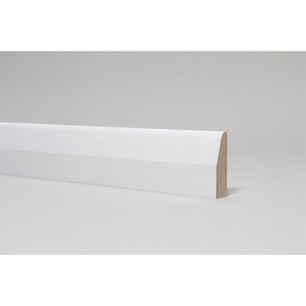 White Primed MDF 15mm x 44mm Chamfered & Rounded