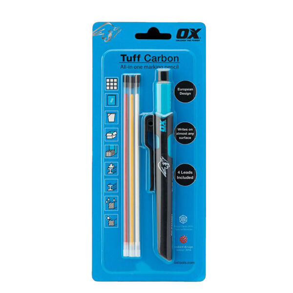 Ox Pro Tuff Carbon Pencil Value Pack inc. Pencil & 3 Leads
