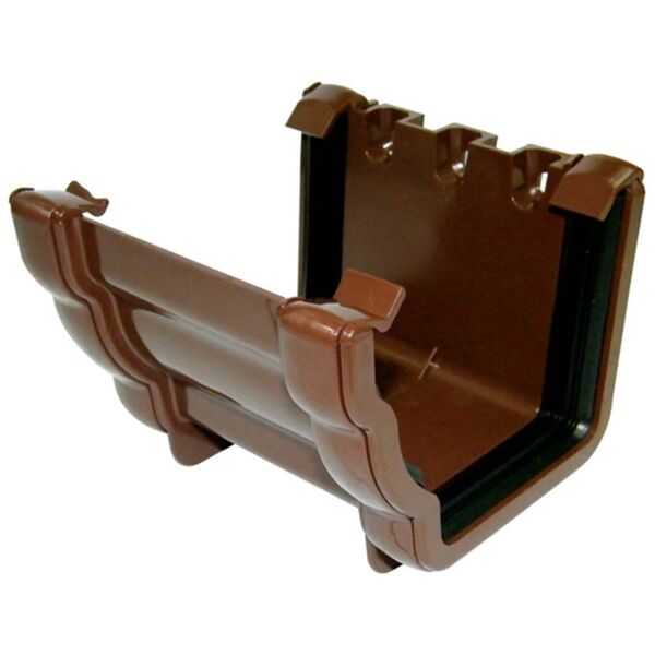 Floplast Niagara Ogee Union Bracket Brown 110mm