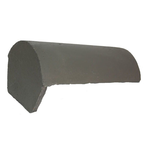 Redland Half Round End Ridge Tile Slate Grey