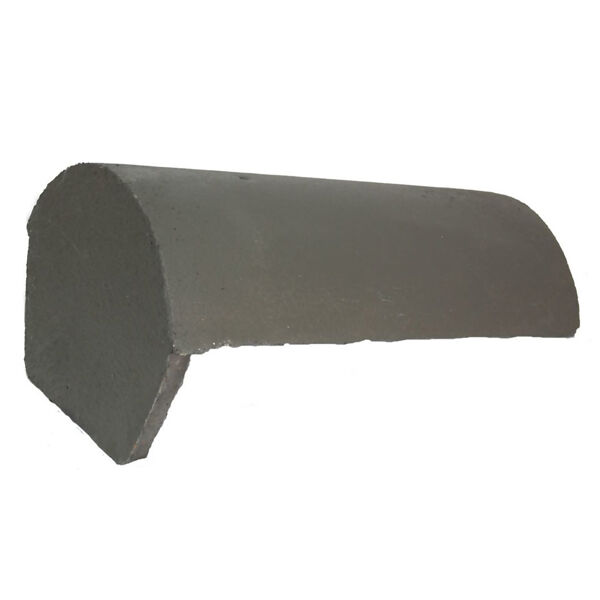 Redland Half Round Ridge End Charcoal