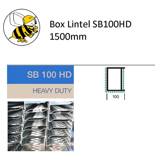 Box Lintel SB100HD 1500mm
