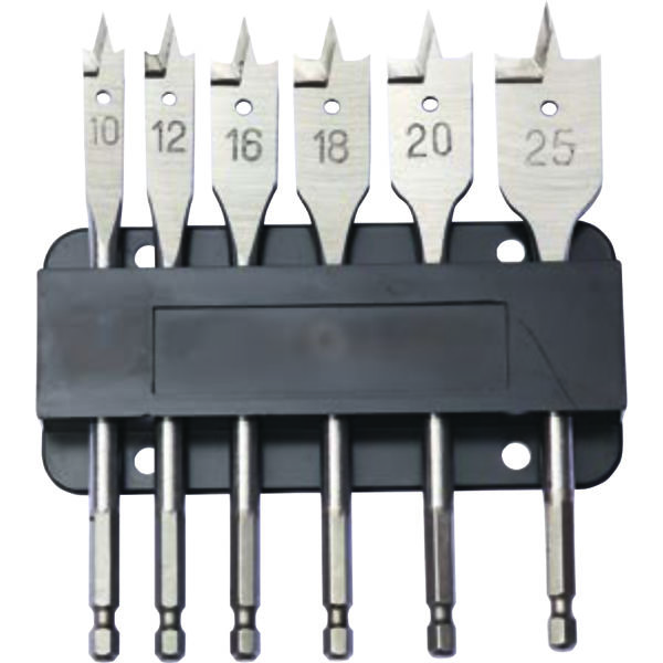 Dart 6 Piece Flat Bit Set (W) (P)