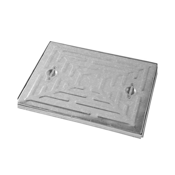 Galvanised Steel Manhole Cover and Frame 600 x 450mm x 2.5 Tonne Single ...
