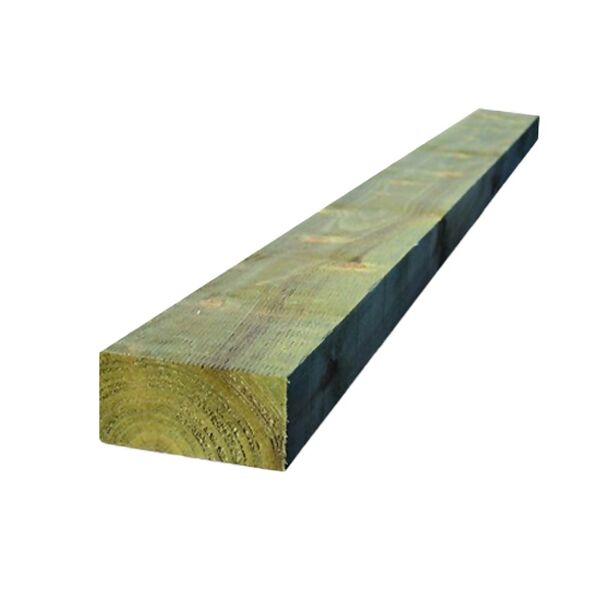 Treated Sawn Sleeper 100mm x 200mm x 2.4m UC4 Incised Edge