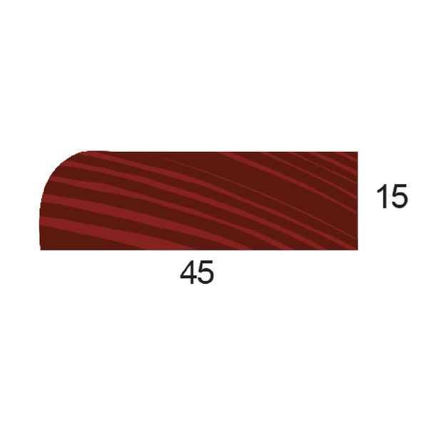 Hardwood 19x50mm Pencil Round Architrave