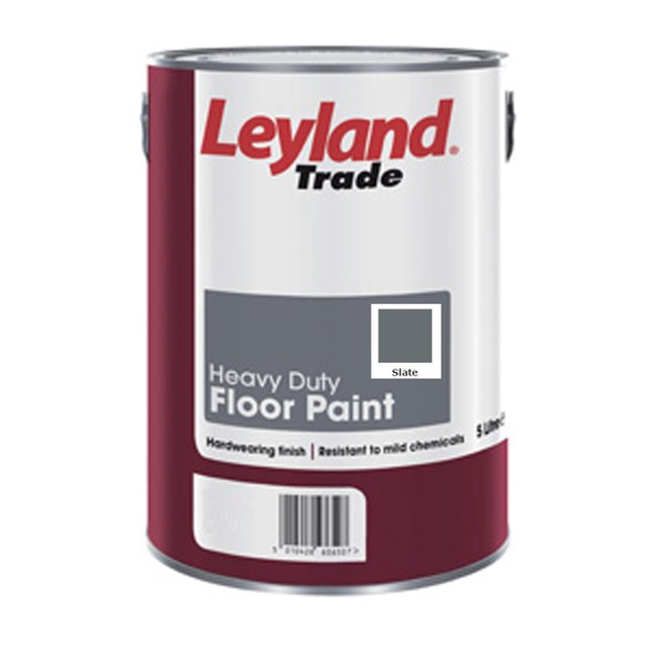 Leyland Heavy Duty Floor Paint Slate 5Ltrs Ref 264619