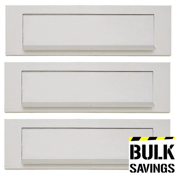 Satin Anodised Aluminium Letter Plate 254 X 75mm