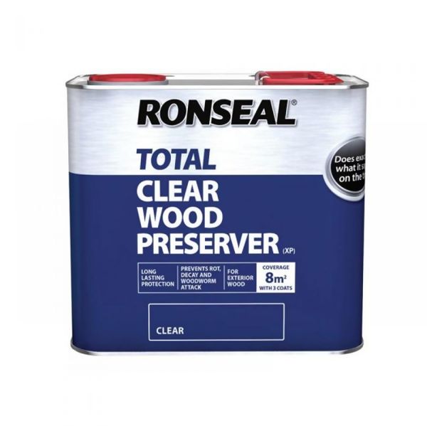 Ronseal Total Clear Wood Preserver 2.5Ltr Ref 38584