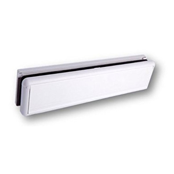 White UPVC 10 Letter Plate 40 / 80 - Bagged Ref DP006741.