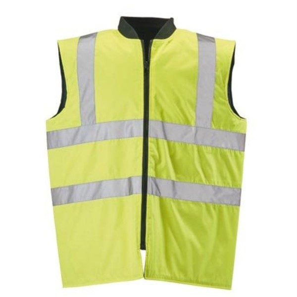 Yellow High Visibility Bodywarmer Xtra Large